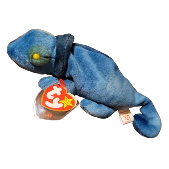 Ty | Toys | Vtg Ty Beanie Rainbow Chameleon Birth Date October 4 1997 ...